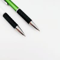 China Non-slip Rubber Pen Grip Aluminum Ballpoint Pen Lightweight Colorful Metal Ball Pen for sale