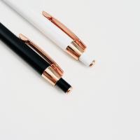 China Classic Design Metal Ball Pen Press-Type Aluminum Ballpoint Pen Customized Logo for sale