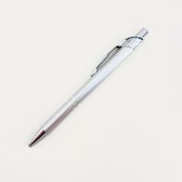 China School Stationery Colorful Press Metal Ball Pen 1.0mm Silver Clip Portable Pen Print Logo for sale