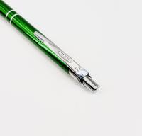 China School Stationery Colorful Press Metal Ball Pen 1.0mm Silver Clip Portable Pen Print Logo for sale