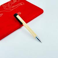 China Creative Promotional Bamboo Wood Pen 1.0mm Environmently Retractable Ballpoint Pen for sale