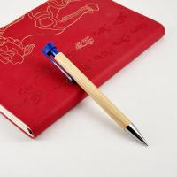 China Creative Promotional Bamboo Wood Pen 1.0mm Environmently Retractable Ballpoint Pen for sale