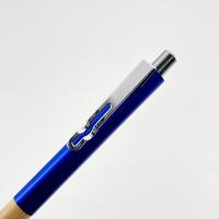 China Eco-Friendly Bamboo Grip Ballpoint Pen Press Metal Ball Pen For Writing Exams for sale
