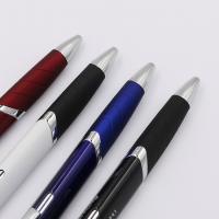 China Business Style Triangular Barrel Ballpoint Pen Muti-color Metal Press Ball Pen for sale