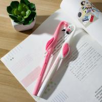 China Creative Big Beak Flamingo Silicone Neutral Pen 0.5mm Quick Dry Ink Soft Rubber Gel Pen for sale