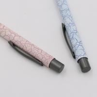 China Business Office Aluminum Ballpoint Pen 1.0mm High Quality Unique Patterns Metal Pen for sale
