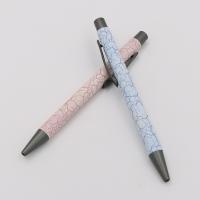 China Business Office Aluminum Ballpoint Pen 1.0mm High Quality Unique Patterns Metal Pen for sale