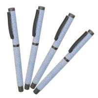 China Aluminum Roller Ball Pen Specialty Paper Surface Roller Pen Insertable Cap Pen for sale