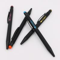 China Wholesale Custom Logo Metal Touch Screen Ball Pen Soft Rubber Colorful Stylus Pen for sale