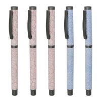 China Aluminum Roller Ball Pen Specialty Paper Surface Roller Pen Insertable Cap Pen for sale