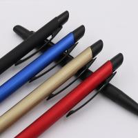 China Classic Design Aluminum Ball Pen Smooth Ink Flow Ballpoint Pen Office School Stationery for sale