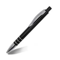 China Classical Aluminum Ball Pen Smooth Writing Comfortable Holding Metal Office Pen for sale