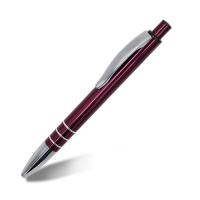 China Classical Aluminum Ball Pen Smooth Writing Comfortable Holding Metal Office Pen for sale