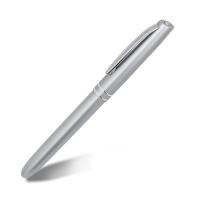 China Classical Aluminium Ballpoint Pen 1.0mm Insertable Cap Pen Simple Business Style for sale