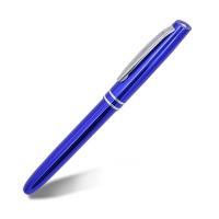 China Classical Aluminium Ballpoint Pen 1.0mm Insertable Cap Pen Simple Business Style for sale