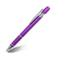 China Multi Colors Press Metal Ballpoint Pen 1.0mm Anti-Slip Pen Grip Click Ball Pen for sale