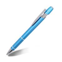 China Multi Colors Press Metal Ballpoint Pen 1.0mm Anti-Slip Pen Grip Click Ball Pen for sale