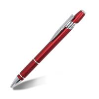 China Multi Colors Press Metal Ballpoint Pen 1.0mm Anti-Slip Pen Grip Click Ball Pen for sale