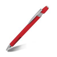China Stylish Press Metal Ballpoint Pen Click Soft Touch Promotional Aluminum Ball Pen for sale