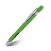 China Stylish Press Metal Ballpoint Pen Click Soft Touch Promotional Aluminum Ball Pen for sale