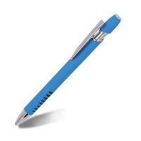 China Stylish Press Metal Ballpoint Pen Click Soft Touch Promotional Aluminum Ball Pen for sale