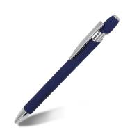 China Stylish Press Metal Ballpoint Pen Click Soft Touch Promotional Aluminum Ball Pen for sale