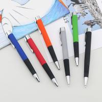 China Hot Selling Aluminum Ball Pen Soft Coating Soft Rubber Grip Smooth Writing Ballpoint Pen for sale