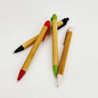 China Creative Bamboo Wooden Ball Pen Multiple Colors Eco-friendly Advertising Ballpoint Pen for sale