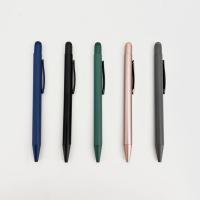 China Press-Type Matte Barrel Ball Pen 1.0mm Multi-color Touch Screen Gift Ballpoint Pen for sale