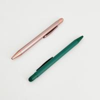 China Press-Type Matte Barrel Ball Pen 1.0mm Multi-color Touch Screen Gift Ballpoint Pen for sale