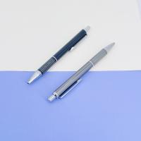 China Office Stationery Aluminum Press Ballpoint Pen 1.0mm Fluent Writing Custom Logo Ball Pen for sale