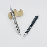 China Office Stationery Aluminum Press Ballpoint Pen 1.0mm Fluent Writing Custom Logo Ball Pen for sale