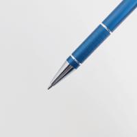 China Aluminum Barrel Press Metal Ball Pen 1.0mm Matt Aluminum Ballpoint Pen Non-slip Grip for sale
