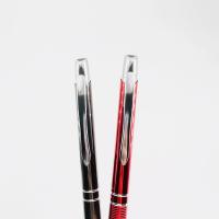 China Aluminum Press Ballpoint Pen 1.0 mm Metal Barrel Gift Pen Stationery Supply for sale