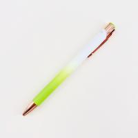 China Creative Gradient Aluminum Ballpoint Pen Colorful Spray Painting 0.35mm Writing Pen for sale