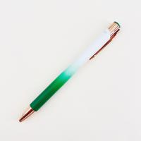 China Creative Gradient Aluminum Ballpoint Pen Colorful Spray Painting 0.35mm Writing Pen for sale
