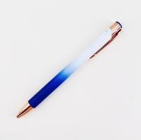 China Creative Gradient Aluminum Ballpoint Pen Colorful Spray Painting 0.35mm Writing Pen for sale