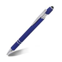 China Classical Touchscreen Metal Press Ballpoint Pen Click Stylus Tip Aluminium Ball Pen for sale
