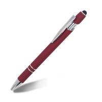 China Classical Touchscreen Metal Press Ballpoint Pen Click Stylus Tip Aluminium Ball Pen for sale
