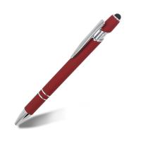 China Classical Touchscreen Metal Press Ballpoint Pen Click Stylus Tip Aluminium Ball Pen for sale