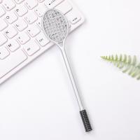 China Badminton Racket Shape Gel Pen 0.5mm Plastic Creative Neutral Pen for sale