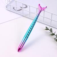 China Colorful Gradient Mermaid Neutral Pen 0.5mm UV Electroplated Girl's Heart Gel Pen for sale