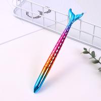 China Colorful Gradient Mermaid Neutral Pen 0.5mm UV Electroplated Girl's Heart Gel Pen for sale