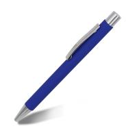 China Classy Soft Coating Metal Ball Pen 1.0mm Tip Clip Ballpoint Pen Customized Logo for sale