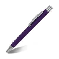 China Classy Soft Coating Metal Ball Pen 1.0mm Tip Clip Ballpoint Pen Customized Logo for sale