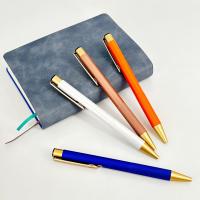 China Simple Press Metal Ballpoint Pen Wholesale Matte Roller Ball Pen For Business Gifts for sale