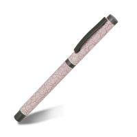 China Aluminum Roller Ball Pen Specialty Paper Surface Roller Pen Insertable Cap Pen for sale
