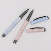 China Aluminum Roller Ball Pen Specialty Paper Surface Roller Pen Insertable Cap Pen for sale