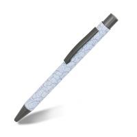 China Business Office Aluminum Ballpoint Pen 1.0mm High Quality Unique Patterns Metal Pen for sale