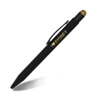China Wholesale Custom Logo Metal Touch Screen Ball Pen Soft Rubber Colorful Stylus Pen for sale